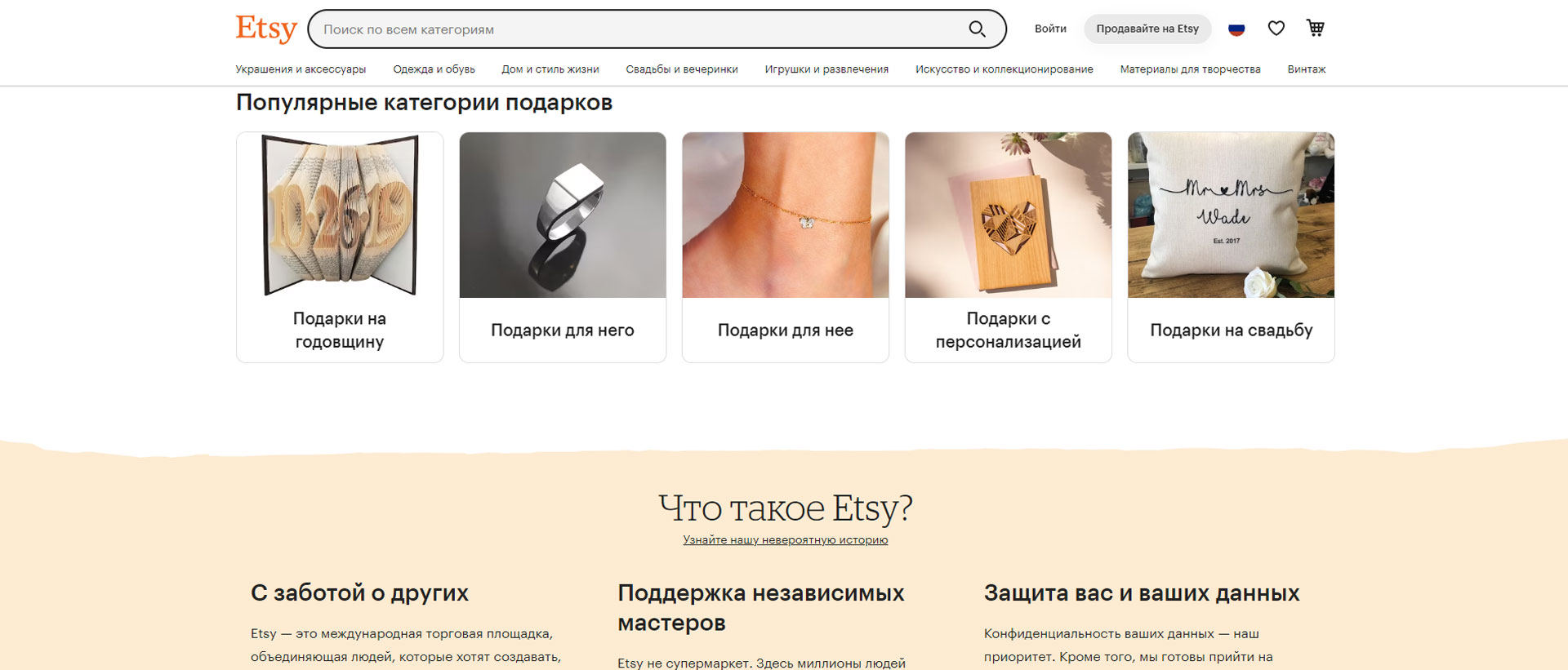 Как купить на ETSY после санкций c доставкой в Россию